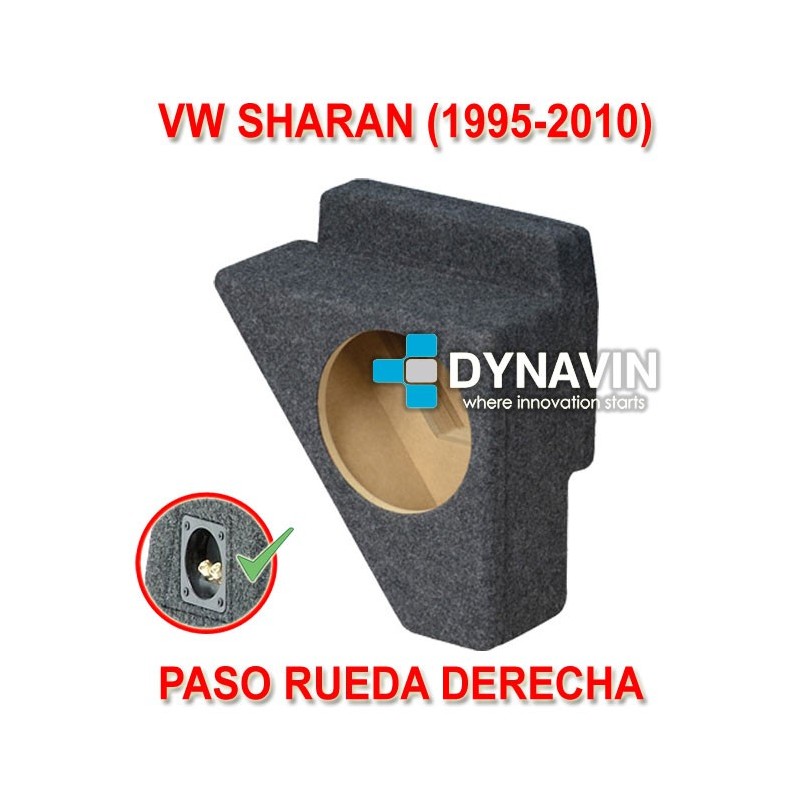 VW SHARAN (1995-2010) - CAJA ACUSTICA PARA SUBWOOFER ESPECÍFICA PARA ...