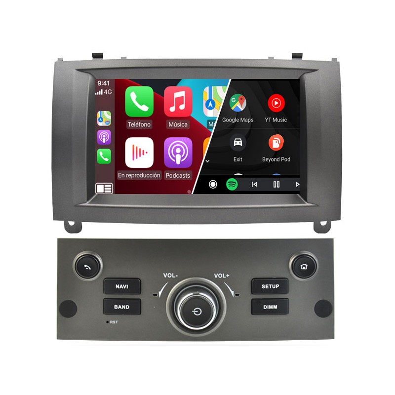 Dynavin Peugeot 407 | GPS | CarPlay | Android Auto | Cámara | Multimedia