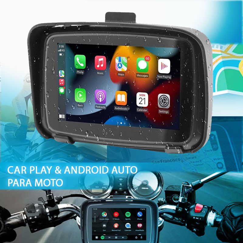 CarPlay Android Auto para moto. Resistente al agua | Dynavin, Calidad y ...